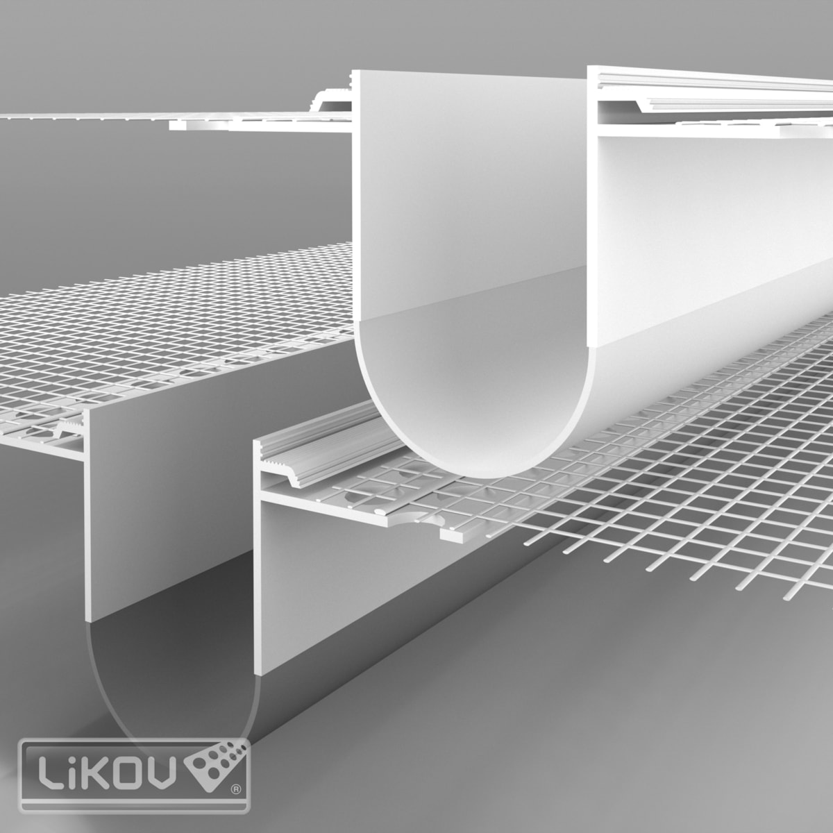 LD-NH P PVC lišta dilatační průběžná 2D | LIKOV